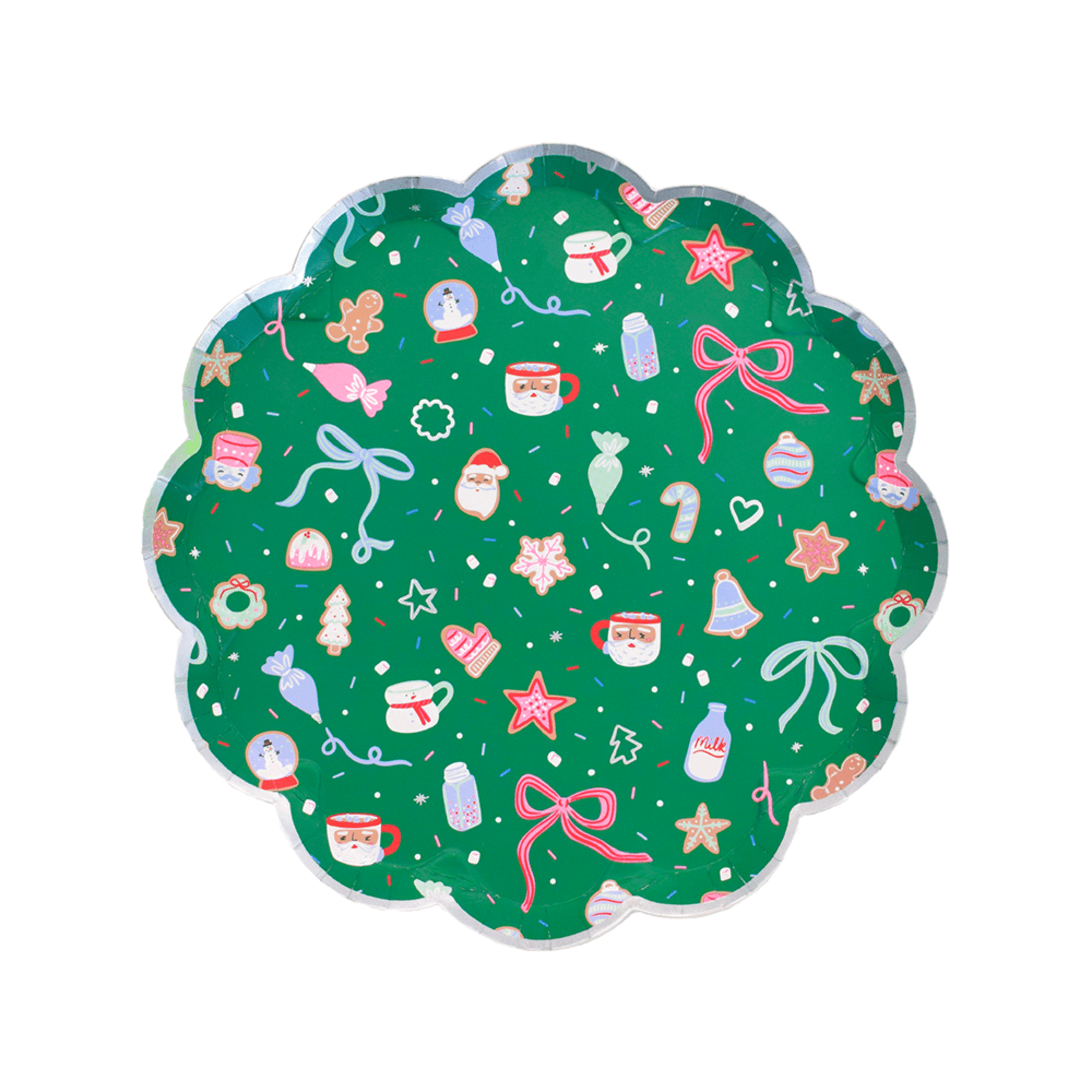 Baking Spirits Bright Dark Green Scalloped Small Plates – Shop Sweet Lulu