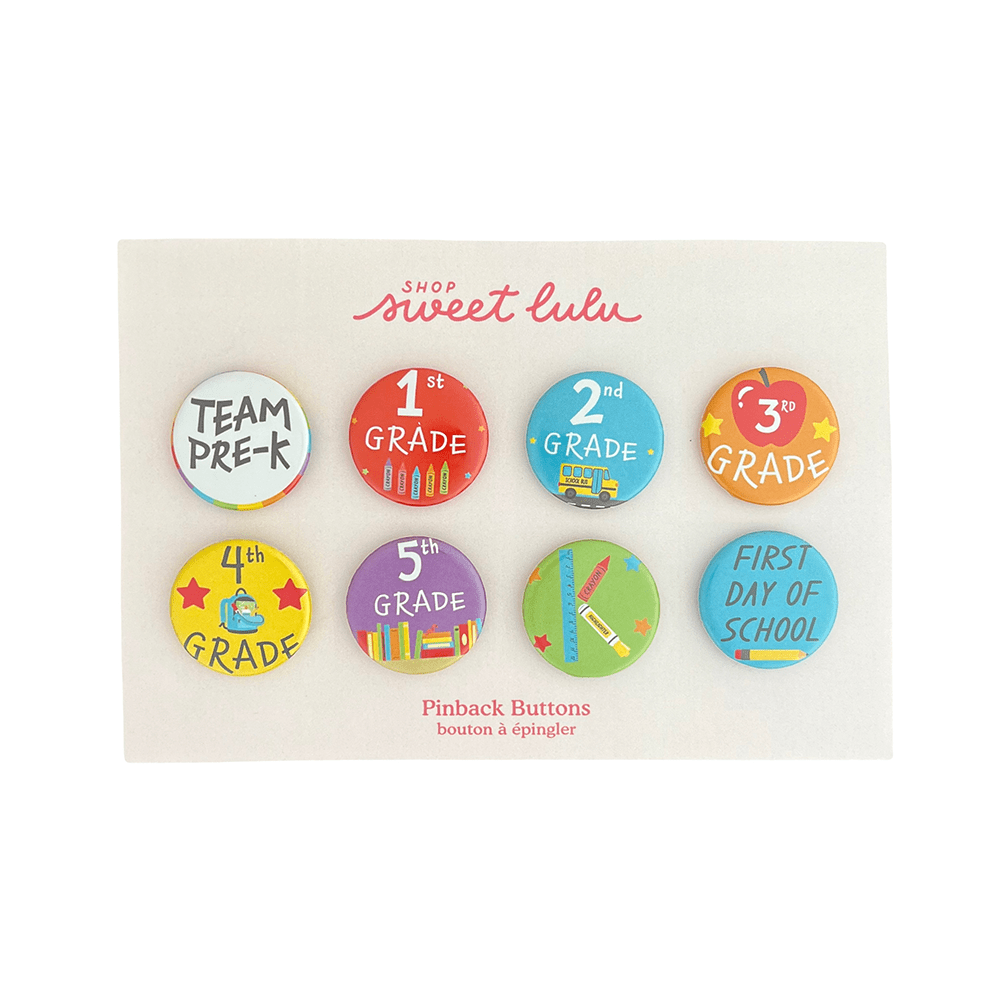 School Grades Button Set – Shop Sweet Lulu
