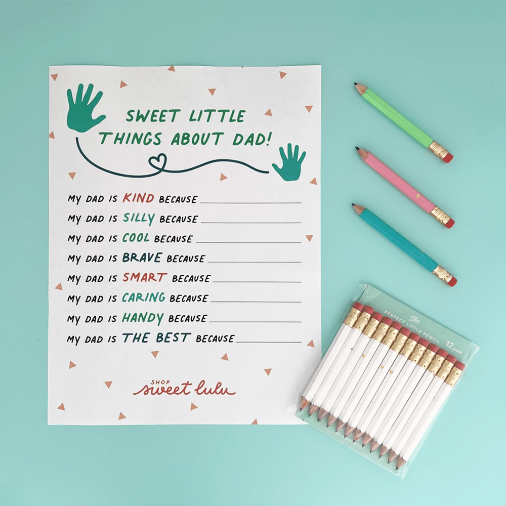 Sweet Little Things About Dad - Free Printable – Shop Sweet Lulu