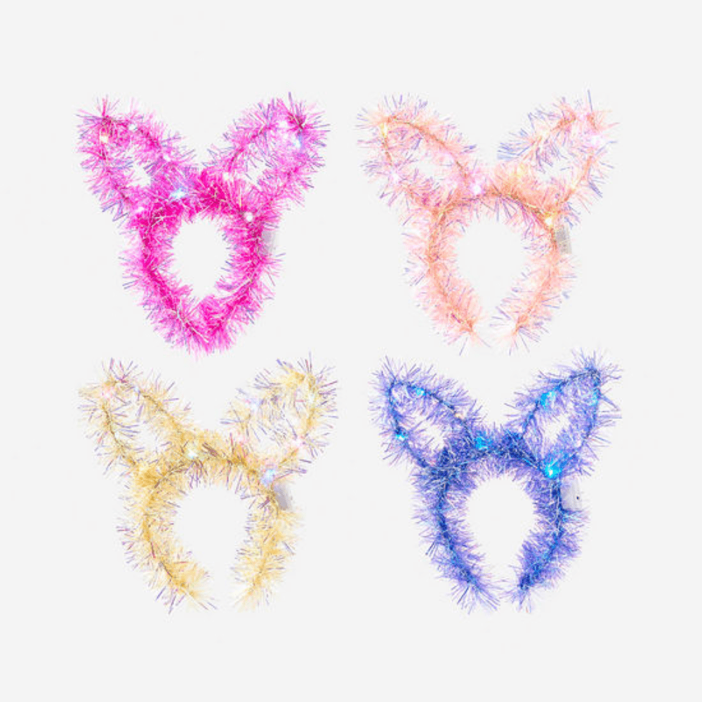 Tinsel Bunny Ear Lighted Headband - 4 Color Options – Shop Sweet Lulu
