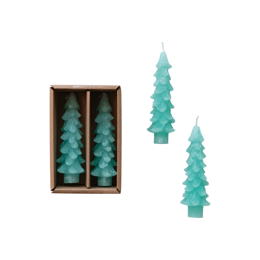 Tree Shaped Taper Candles - Aqua – Shop Sweet Lulu