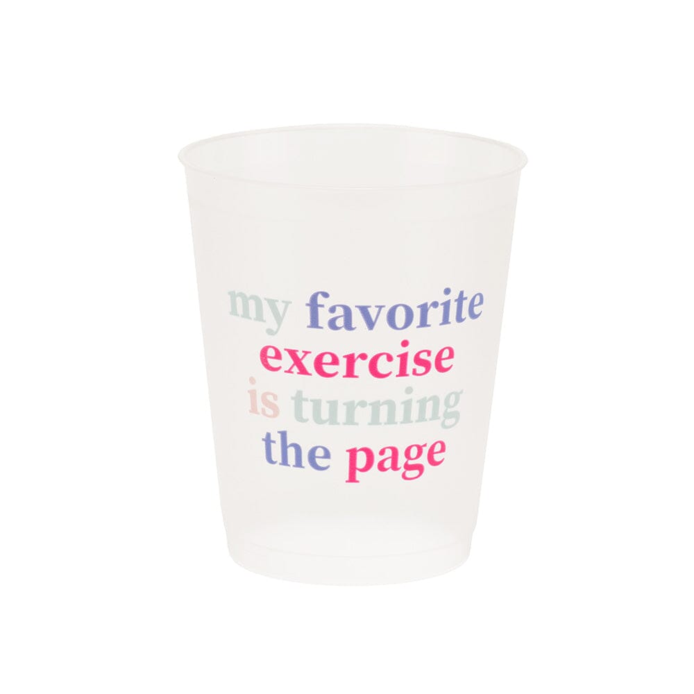 Book Club "My Favorite Exercise Is Turning The Page" Flex Cups – Shop ...