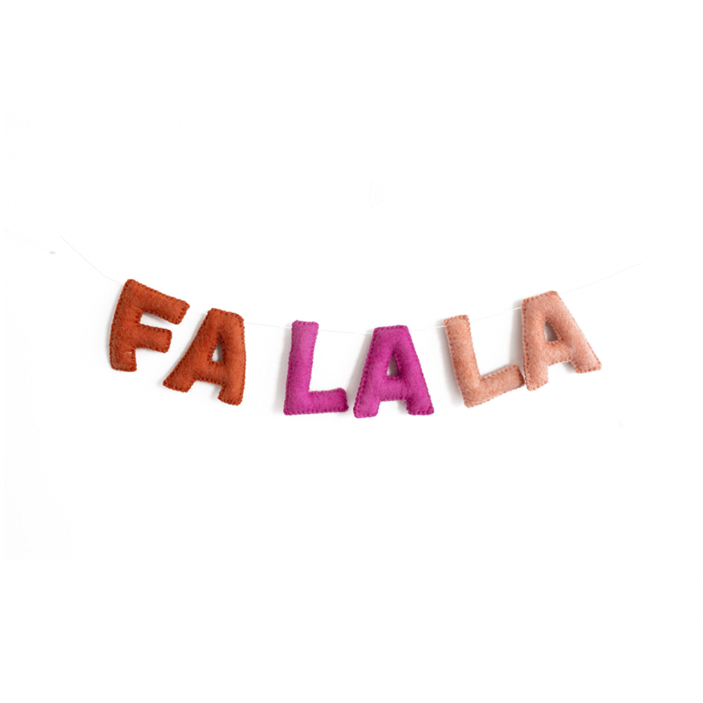 Fa La La Wool Felt Garland - Pink – Shop Sweet Lulu