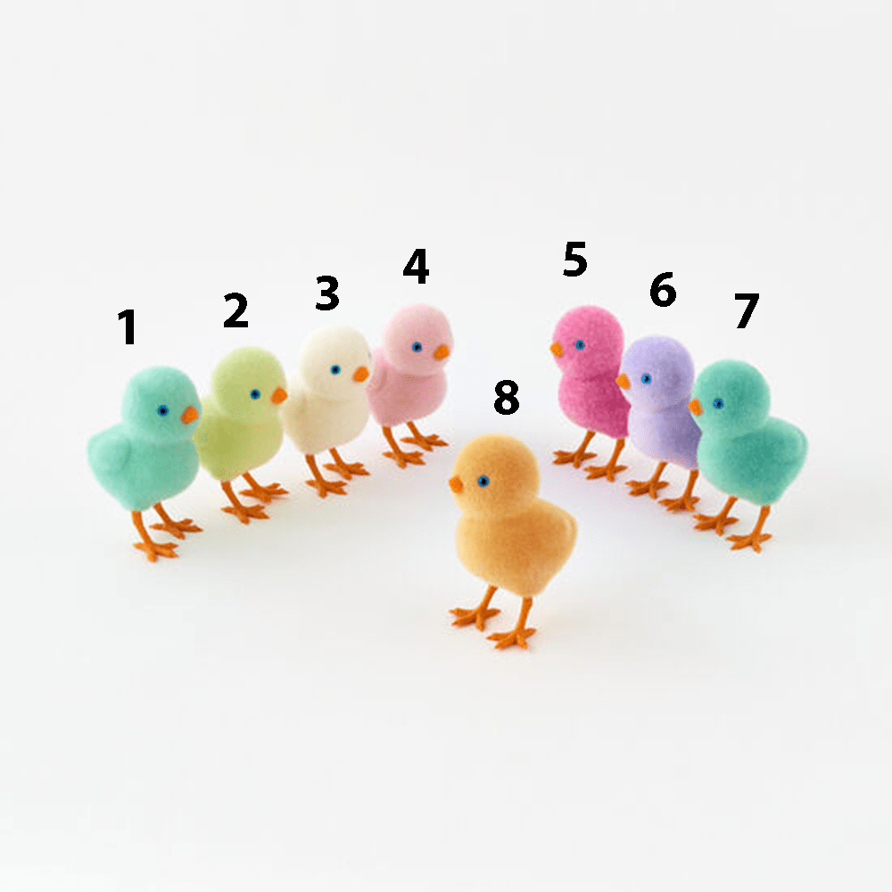 Flocked Easter Chick - 8 Color Options – Shop Sweet Lulu