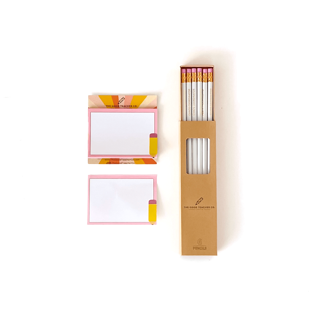 "Chaos Coordinator" Pencil & Post-It Notepad Set – Shop Sweet Lulu